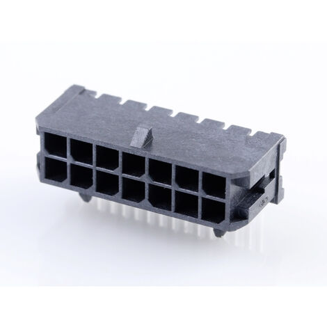 Molex Einbau-Stiftleiste (Standard) Polzahl Gesamt 14 Rastermaß: 3 mm 430451400 1 St. Tray