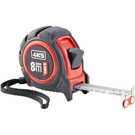4K5 Tools RMX 8 RollMeter 8m 606.100-8 Maßband 8 m