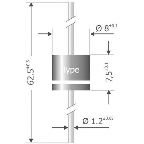 Diotec Si-Gleichrichterdiode P1000D P600 200 V 10 A