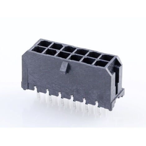 Molex Einbau-Stiftleiste (Standard) Polzahl Gesamt 12 Rastermaß: 3 mm 430451212 1 St. Tray