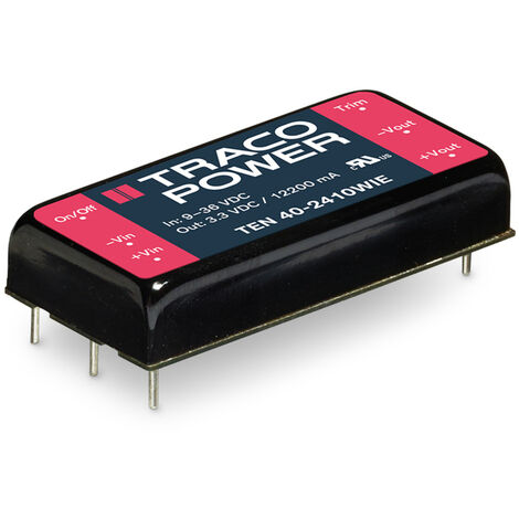 TracoPower TEN 40-2412WIE DC/DC-Wandler, Print 3.333 A 40 W Anzahl Ausgänge: 1 x Inhalt 1 St.