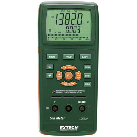 Extech LCR200 LCR Messbrücke digital CAT I Anzeige (Counts): 20000