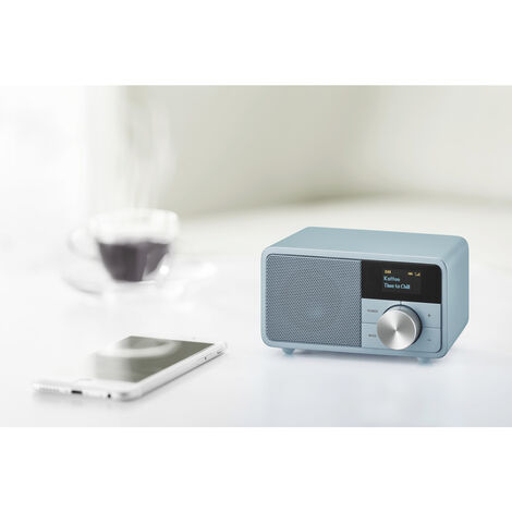 Sangean Genuine Mini DDR-7 Tischradio DAB+, UKW AUX, Bluetooth® Türkis