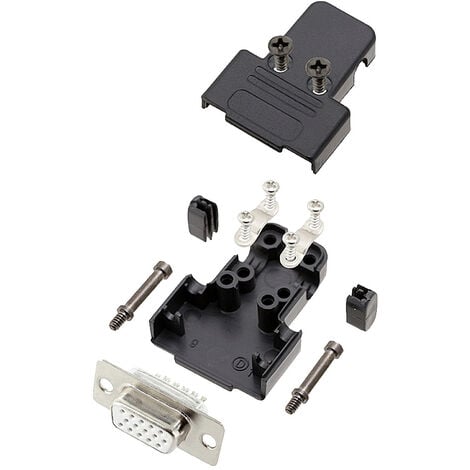 encitech TRI-P-09-HDS15-W-K 6355-8068-11 D-SUB Buchsenleisten-Set 180 ° Polzahl: 15 Lötkelch 1 St.