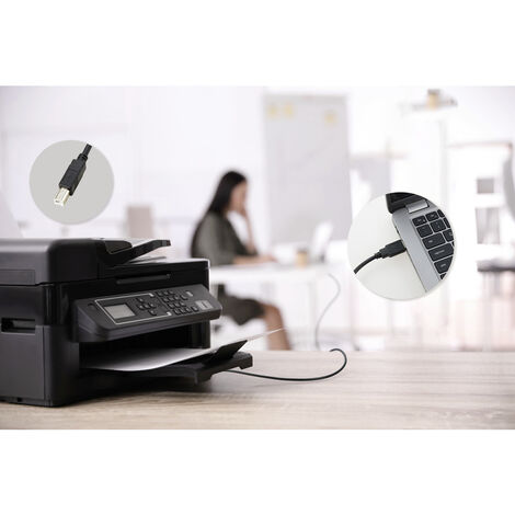 Renkforce USB-Kabel USB 2.0 USB-A Stecker, USB-B Stecker 10.00 m ...