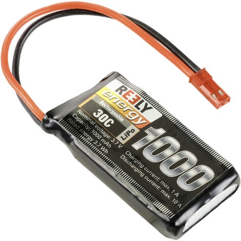 Reely Modellbau-Akkupack (LiPo) 3.7 V 1000 mAh Zellen-Zahl: 1 30 C BEC