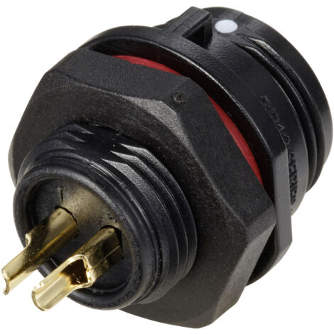 Weipu SP1312 / P 2 Rundstecker Stecker, Einbau Gesamtpolzahl: 2 Serie ...