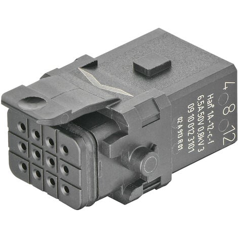 Steckverbinder Han 1A-12-C-f latch 09100123101 Harting 1 St.