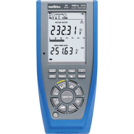 Metrix MTX 3291 Hand-Multimeter digital CAT III 1000 V, CAT IV 600 V ...