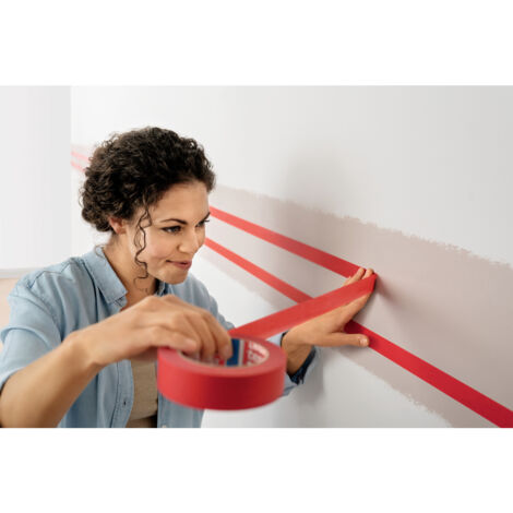 tesa EXCELLENT 56548-00000-00 Kreppband Rot (L x B) 50 m x 30 mm 3 St.