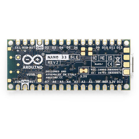 Arduino ABX00071 Board Nano 33 BLE Rev2 Nano ARM® Cortex®-M4
