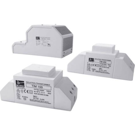 BLOCK TIM 800 Trenntransformator 1 x 230 V/AC 2 x 115 V/AC 800 VA 3.47 A
