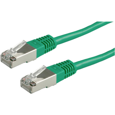 Value 21.99.1323 RJ45 Netzwerkkabel, Patchkabel CAT 6 S/FTP 0.50 m Grün 1 St.