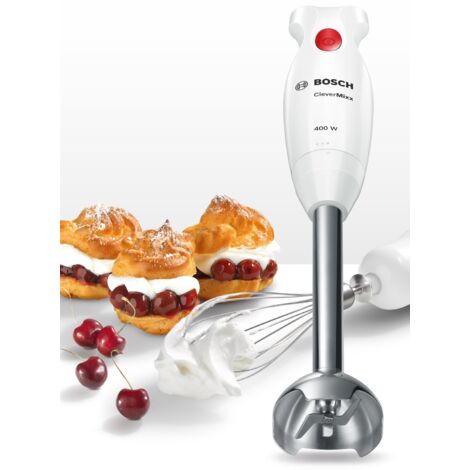 Bosch Haushalt MSM24500 Stabmixer 400 W mit Zerkleinereraufsatz Weiß