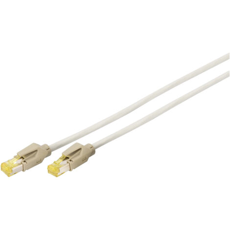 Digitus DK-1643-A-070 RJ45 Netzwerkkabel, Patchkabel CAT 6a S/FTP 7 m Grau 1 St.