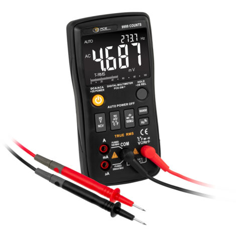 PCE Instruments PCE-DM 7 Hand-Multimeter digital CAT II 1000 V, CAT III ...