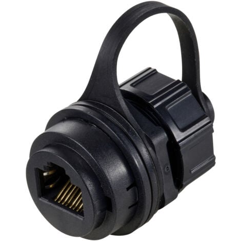 TRU COMPONENTS RJ45 Einbaubuchse rund TC-12770440 Einführhilfe für RJ45 ...