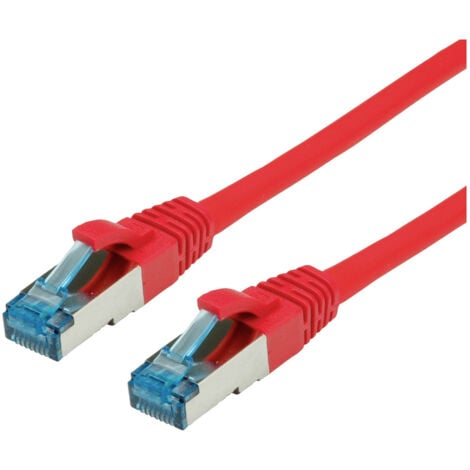 Value 21.99.1920 RJ45 Netzwerkkabel, Patchkabel CAT 6a S/FTP 0.50 m Rot 1 St.