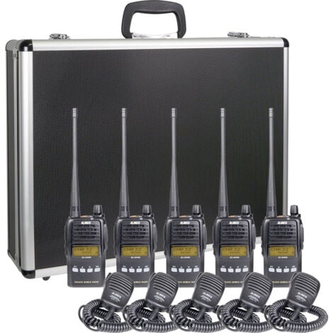 Alinco Team-Set DJ-A-446 EMS-76 150106 PMR-Handfunkgerät 5er Set