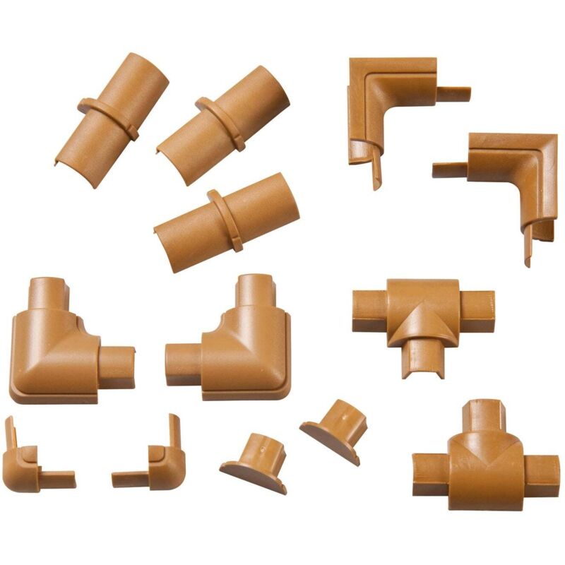 D line adapter kit 16x8mm eichenfarben