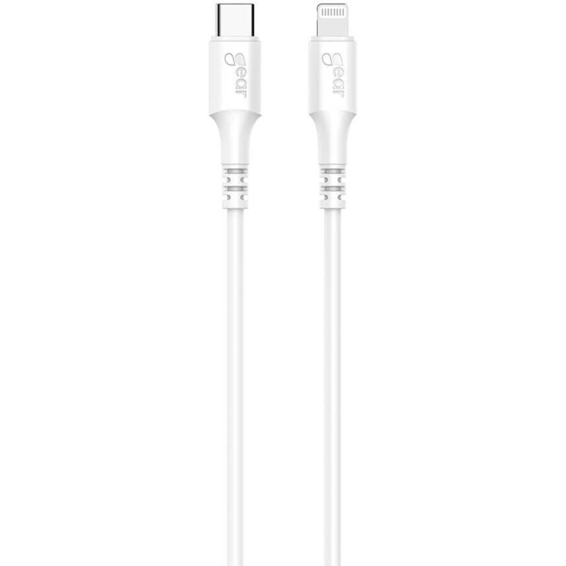 GEAR-Kabel USB-C auf Lightning C94 0,5 m MFI-Kabel Weiß
