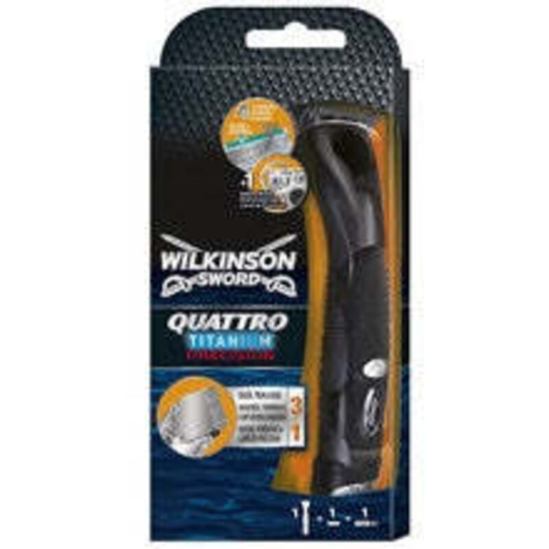 Wilkinson Sword - Quattro Titanium Precision Carbon - Shaver for men