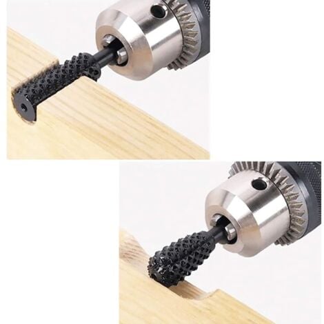 5x Raspeln für Bohrer - Schwarz