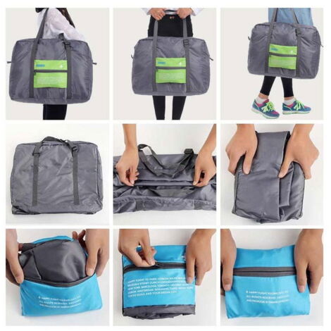 Faltbare Duffle Bag mit Aufbewahrungstasche - Orange