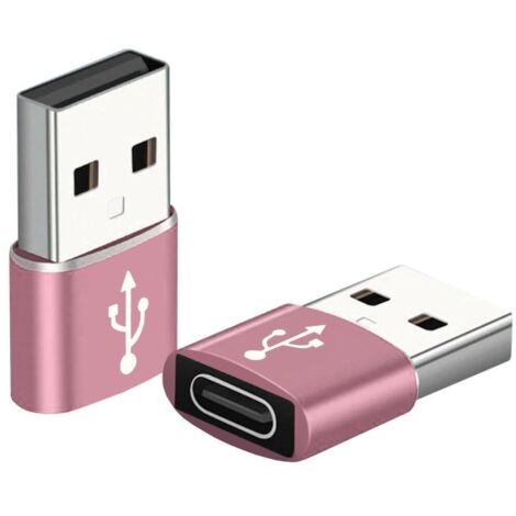 Kabelloser USB-C-auf-USB-A-Adapter – Pink