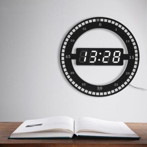 Digitale Wanduhr mit LED
