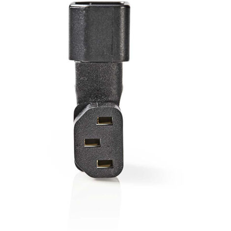Extension plug iec 320 c13 iec 320 c14 links abgewinkelt vernickelt pvc ...
