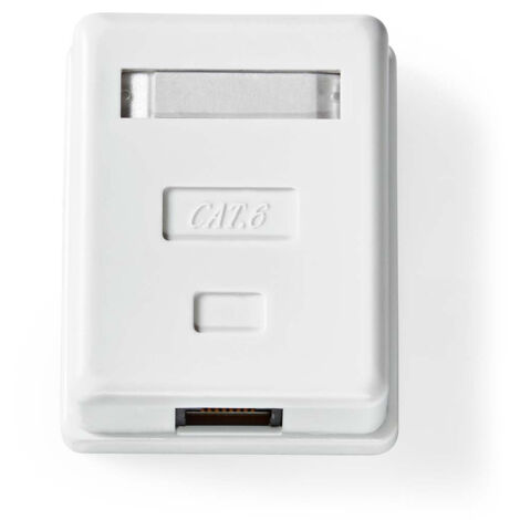 Netzwerk wanddose an der wand 1 port ports utp cat6 gerade buchse ...