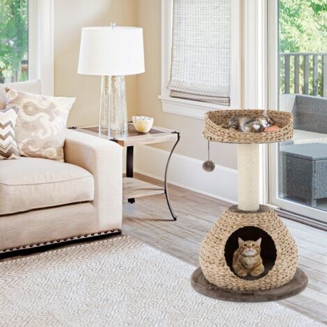 Klein katzenbaum mit hohle naturlichem sisal handgefertigter korb 48 x ...