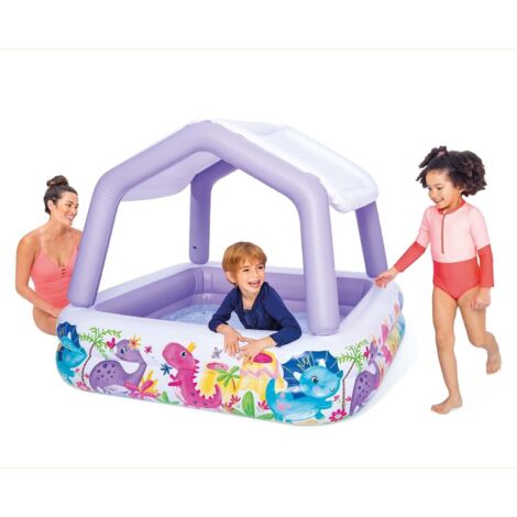 Inflatable pool aquarium with roof 157 x 157 x 122 cm intex 57470