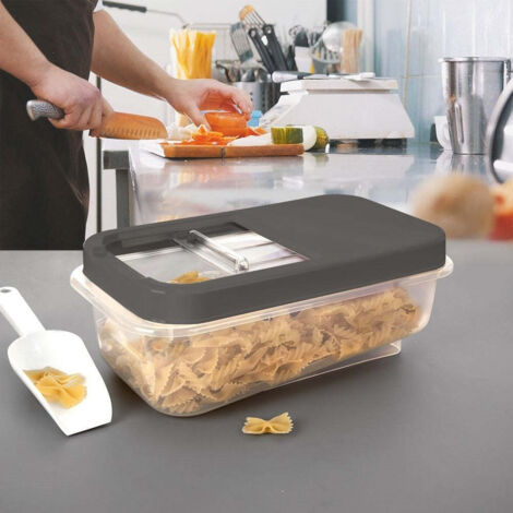 Versatile 5l storage box with sliding lid durable material 883256