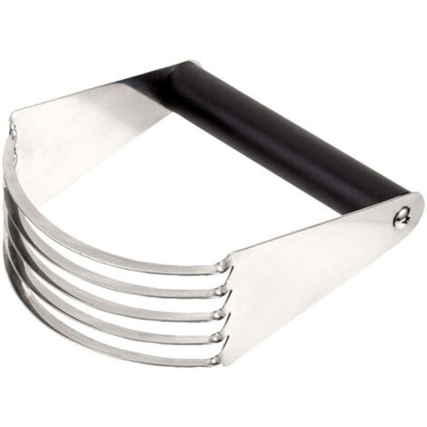 Dough mixer with 5 stainless blades and soft touch handle