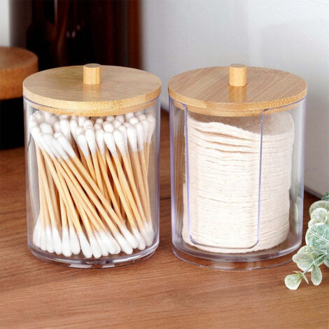 Container for sticks and cosmetic pads 2 pcs