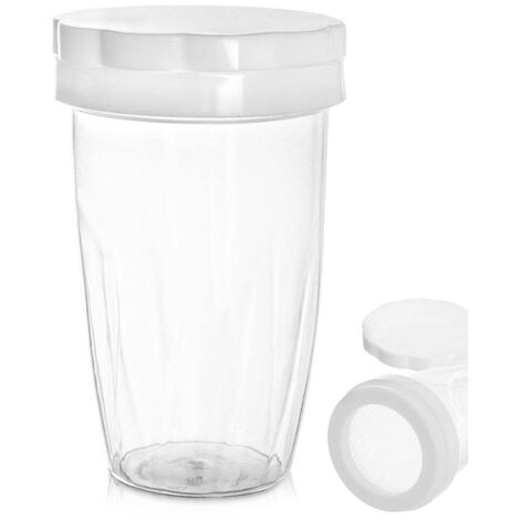 Container with sieve for powdered sugar and cinnamon 250 ml