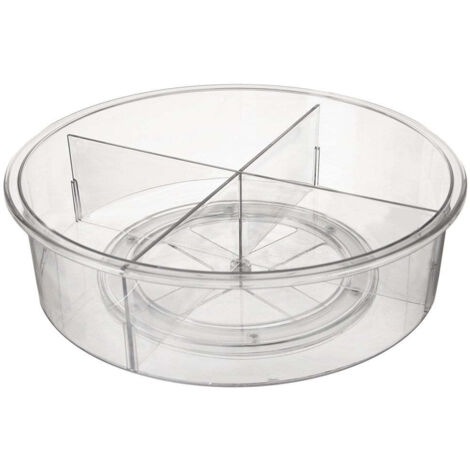 Rotating organizer container, divided, 30 cm