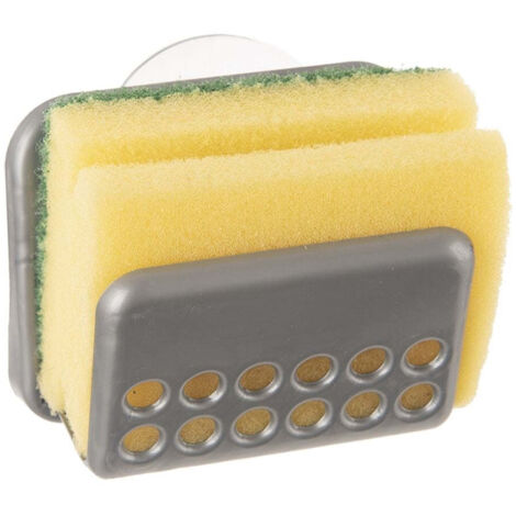 Practical holder for dish sponge with sponge