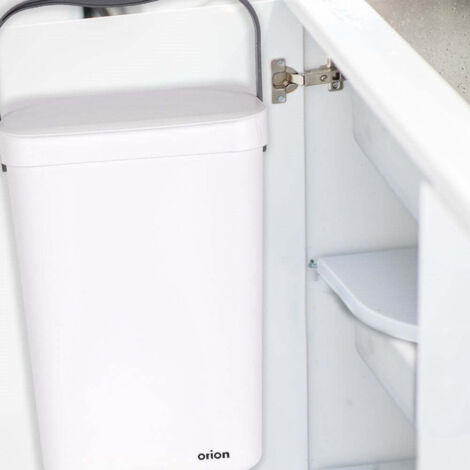 Wall mounted 10l dustbin with lid and handle 88