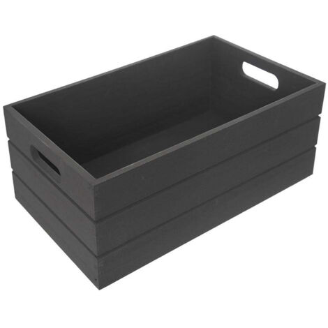 Elegant and practical black storage box for the home