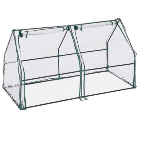 Kunststoffgewachshaus pvc mit 2 turen