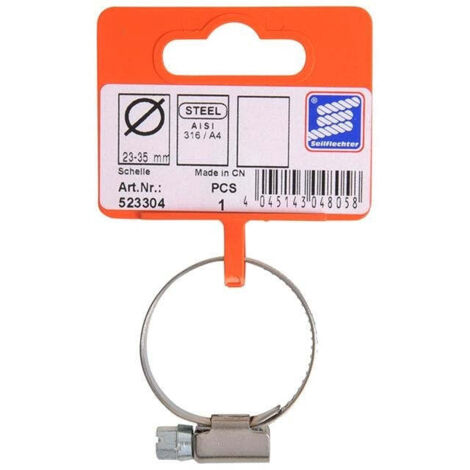 Schlauchklemme 23 35mm a4 rvs aisi 316