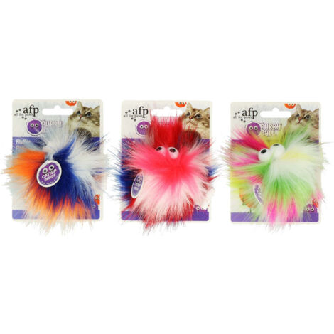 Afp furry fluffy ball orange