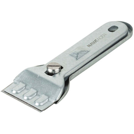 Universal stainless steel scraper for ceramic and induction hobs