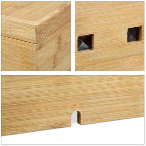 Bamboo cable box