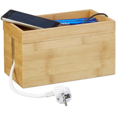 Bamboo cable box
