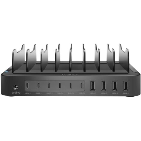Ladestation 10 anschlusse 6 usb c 4 usb a pdqc30 120w