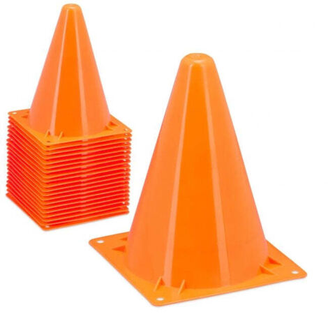 Set of 20 orange sports cones